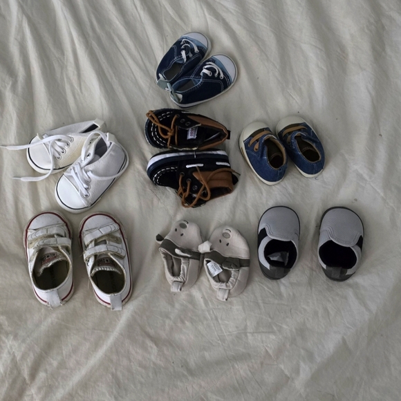 Converse | Shoes | 7 Baby Boy Shoes Lot All Together | Poshmark
